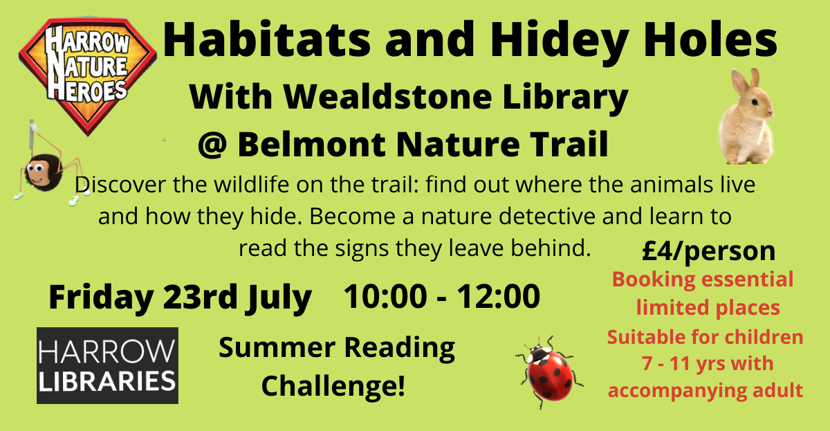 Summer Reading Challenge with Harrow Libraries – Harrow Nature Heroes
